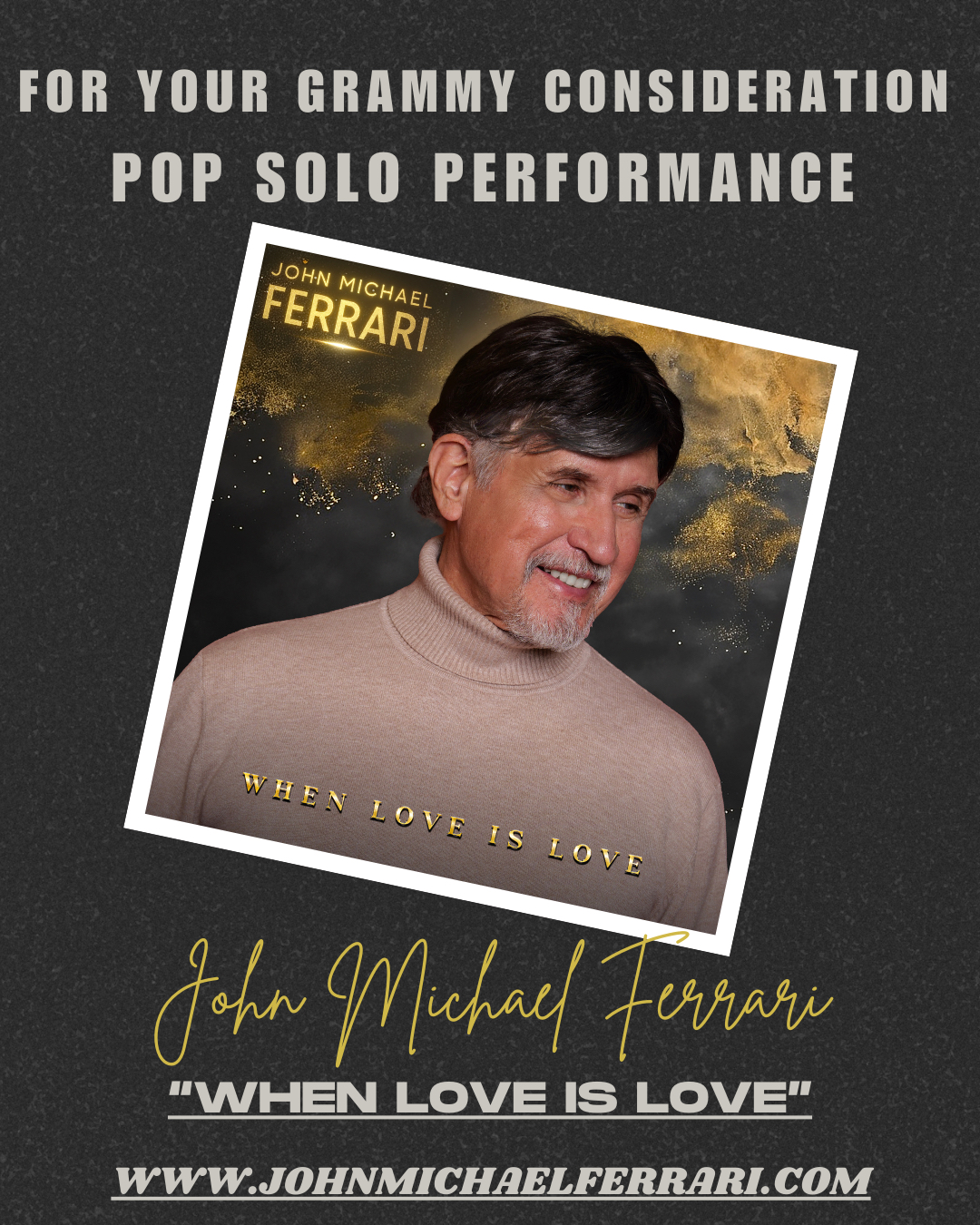 John Michael Ferrari – Entertainer Singer Songwriter
